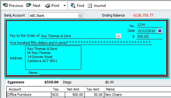 Reversing Unpresented Cheques or Bank Transactions in Reckon Accounts ...